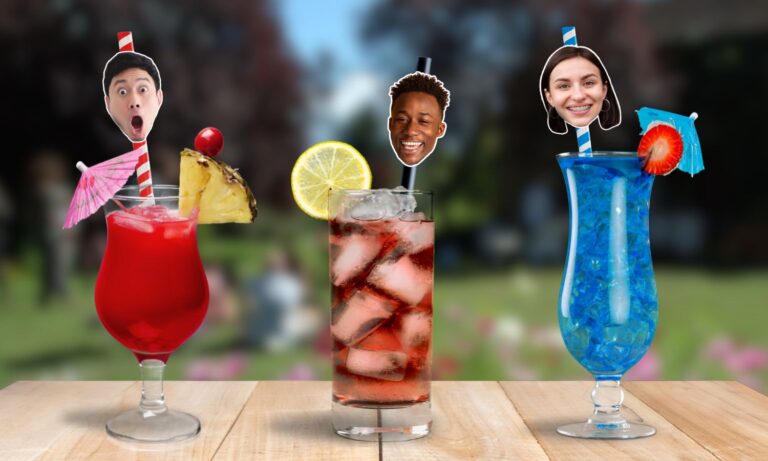 Personalised Face Straws - Create your own Party Straws