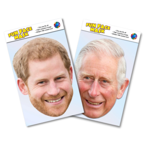 Royal Family Face Mask Pack - Prince Harry, Meghan Markle, More